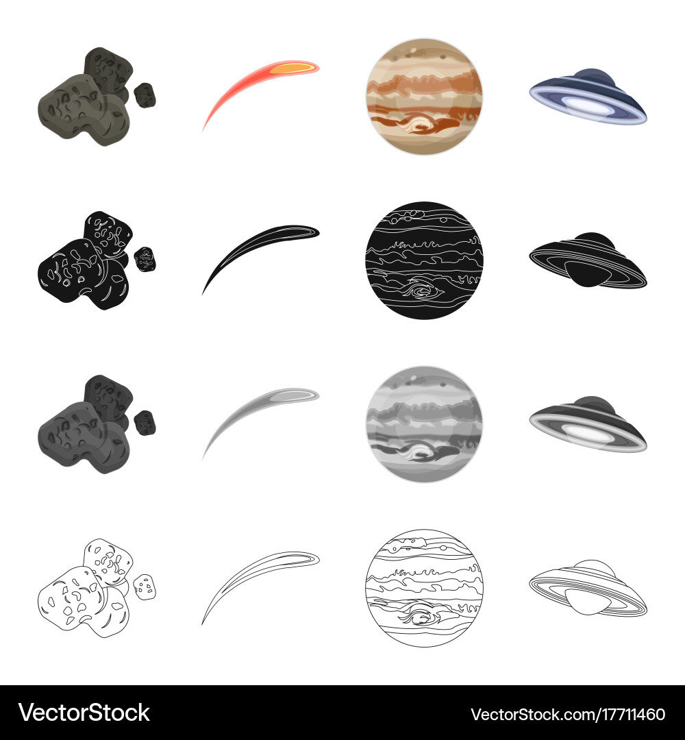 Cosmos planet constellation and other web icon Vector Image