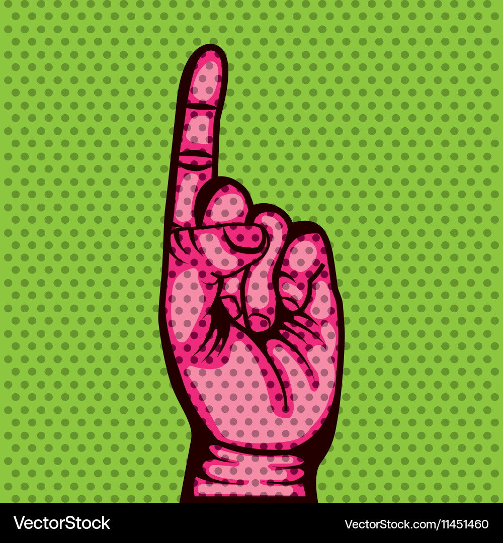 Hand human symbol isolated icon Royalty Free Vector Image