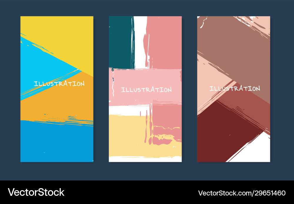 Paint brush banner colorful background Royalty Free Vector