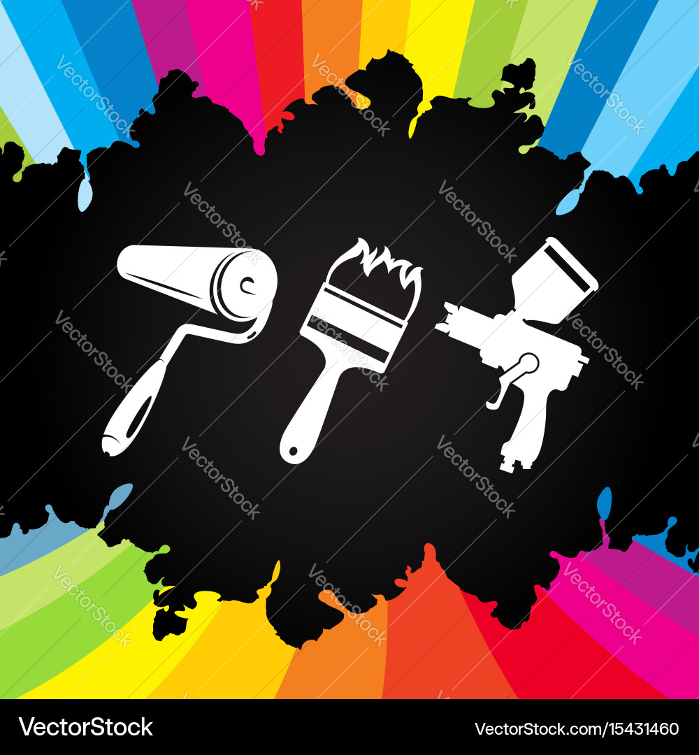 Paint tool Royalty Free Vector Image - VectorStock