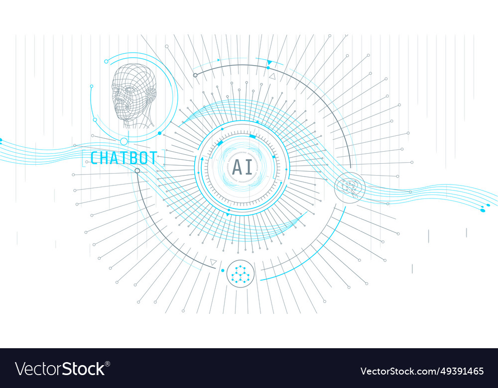 Abstract infographics with virtual interfaces Vector Image