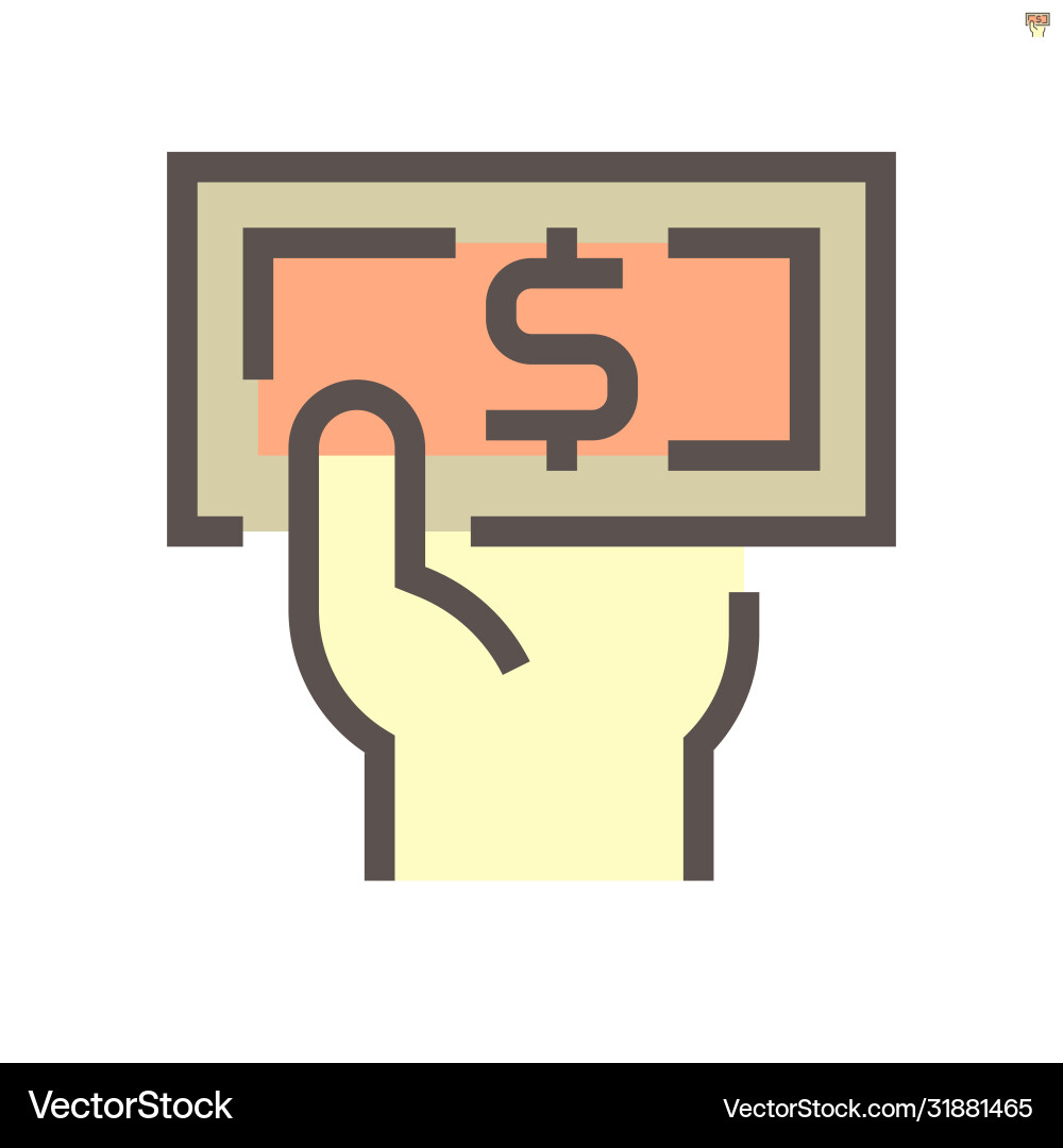 Banknote icon design for financial graphic Vector Image