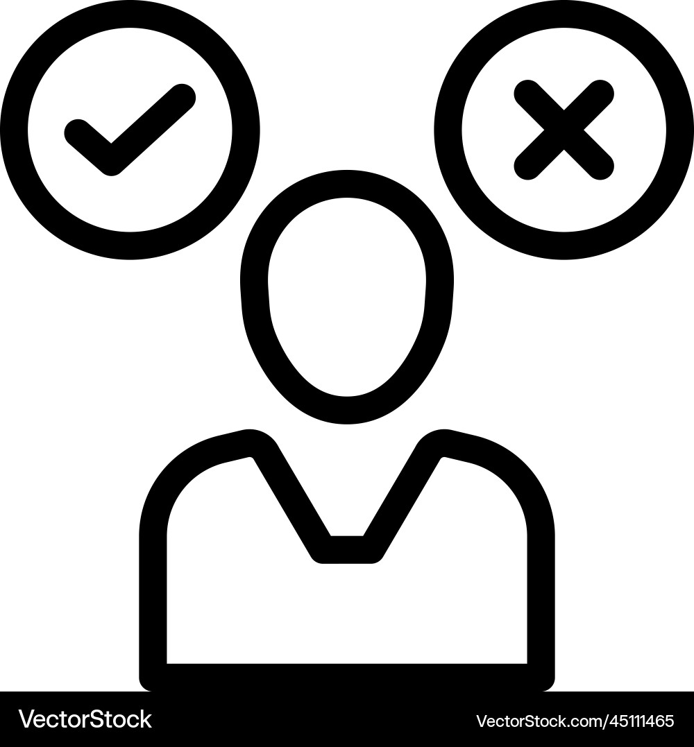 Business decision making icon Royalty Free Vector Image