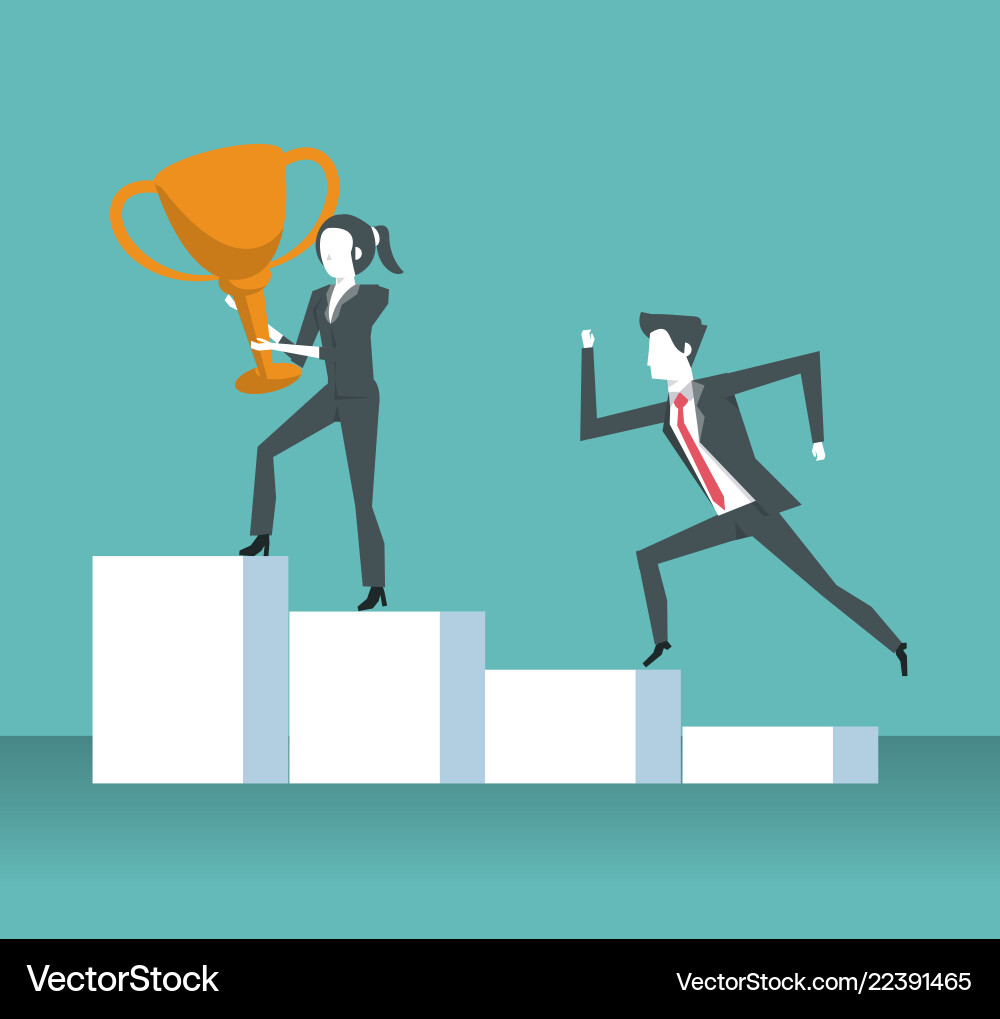Business partners cartoon Royalty Free Vector Image