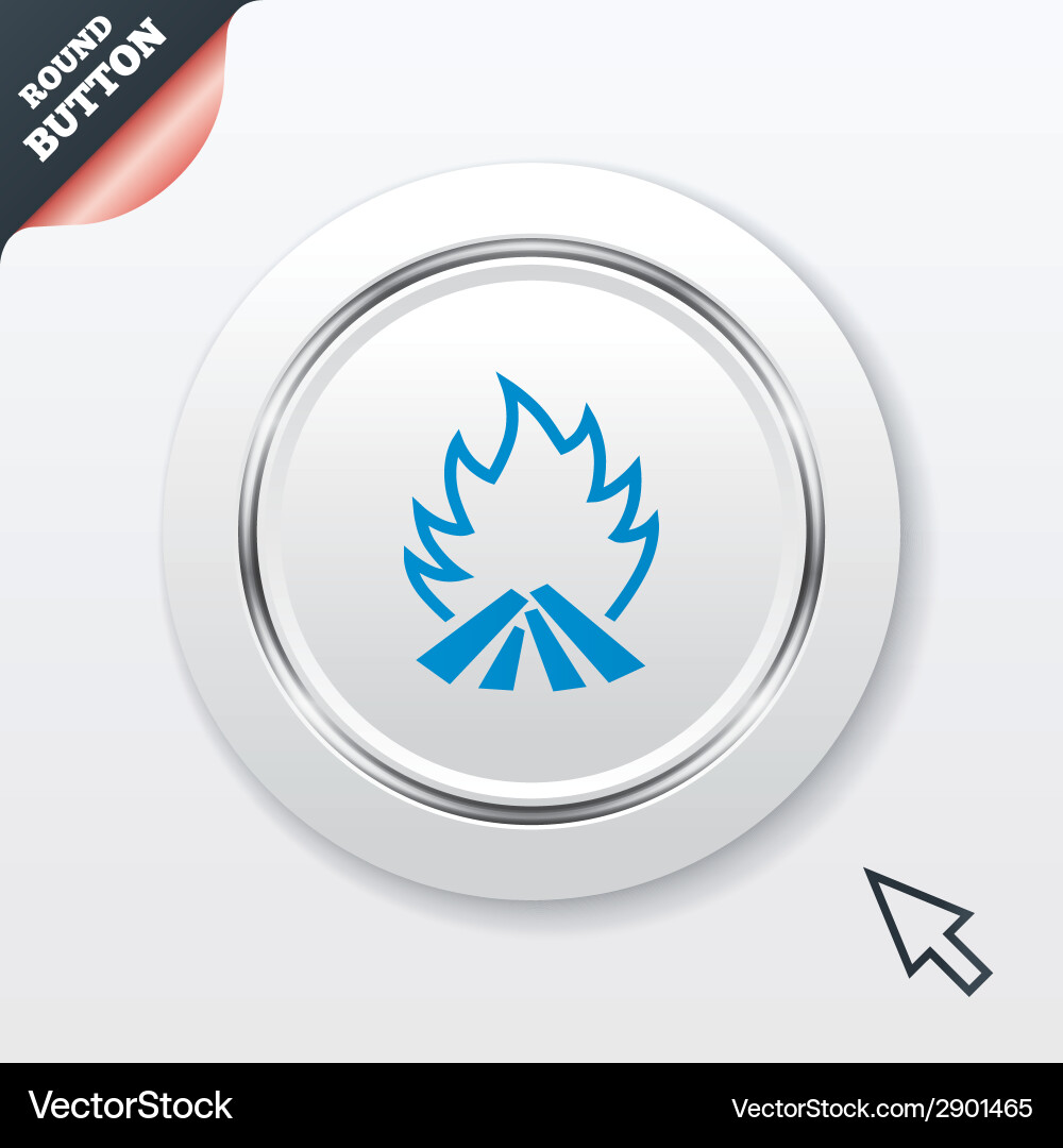 Fire flame sign icon heat symbol Royalty Free Vector Image