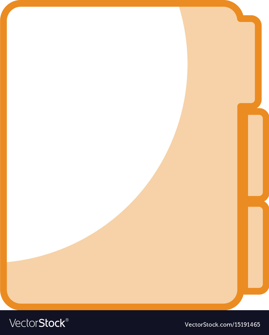 Folder file isolated icon Royalty Free Vector Image Folder file isolated icon Royalty Free Vector Image