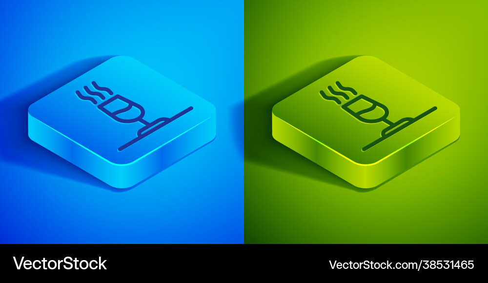 Isometric line wine tasting degustation icon Vector Image