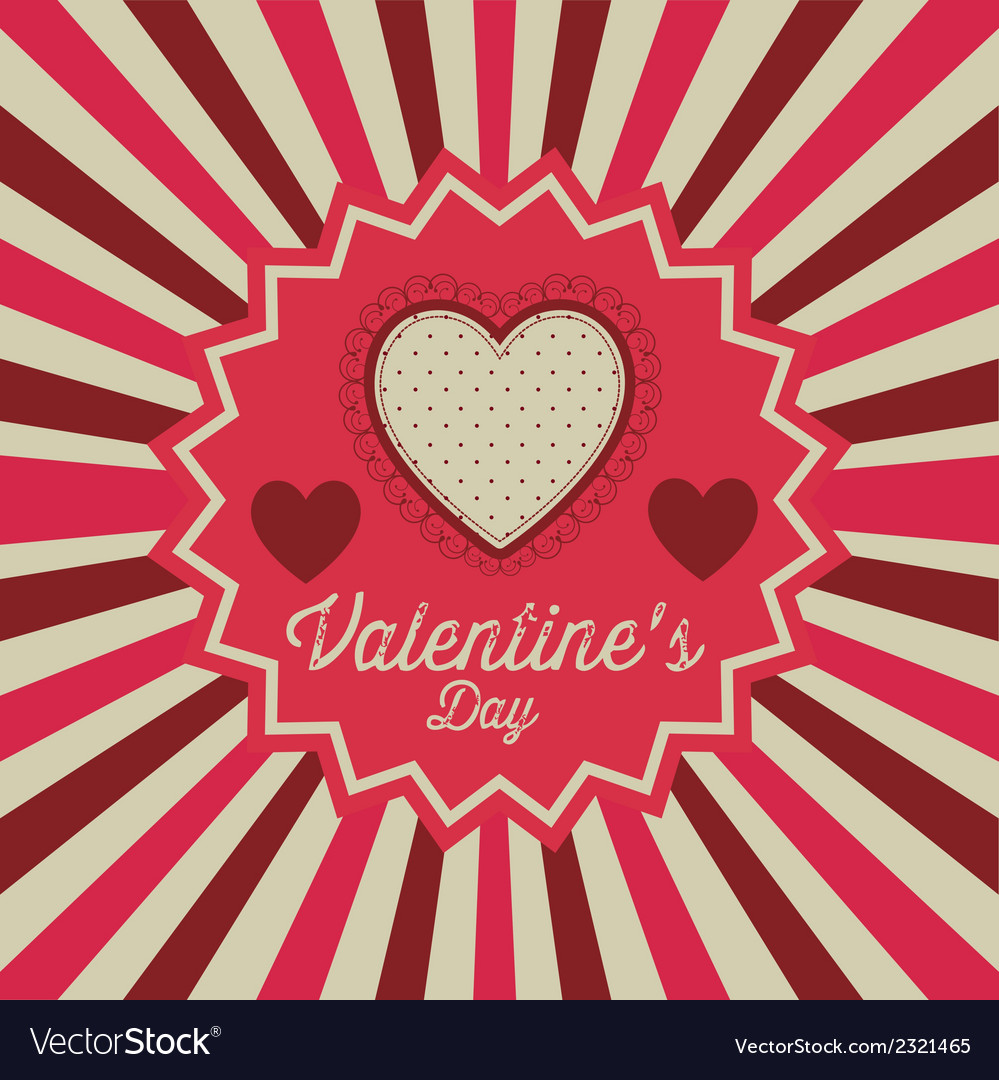 Poster valentines day love and friendship Vector Image