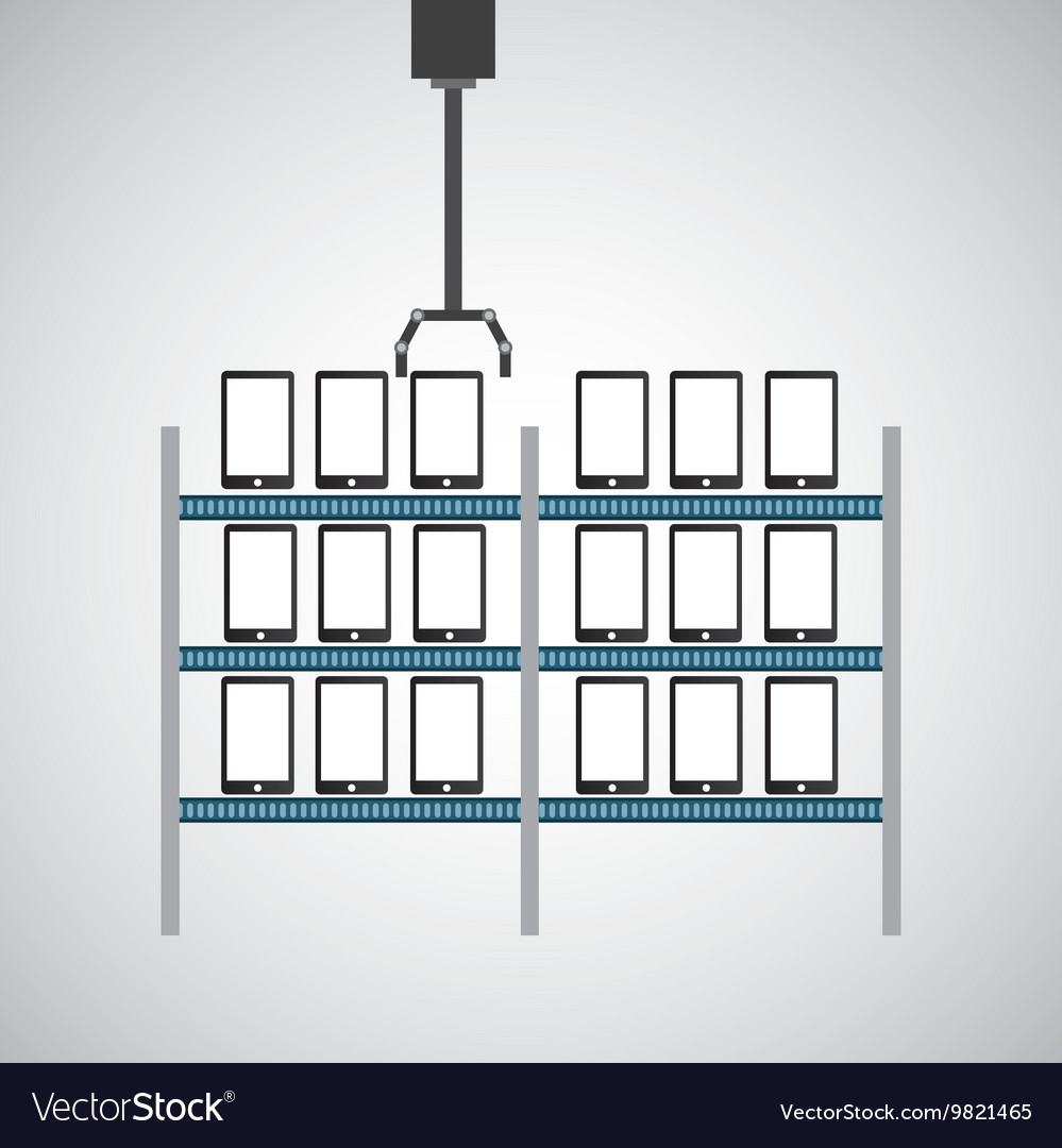Robot technology machine Royalty Free Vector Image