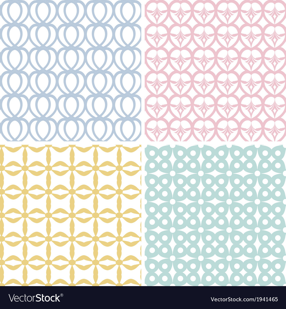 Seamless patterns Royalty Free Vector Image - VectorStock