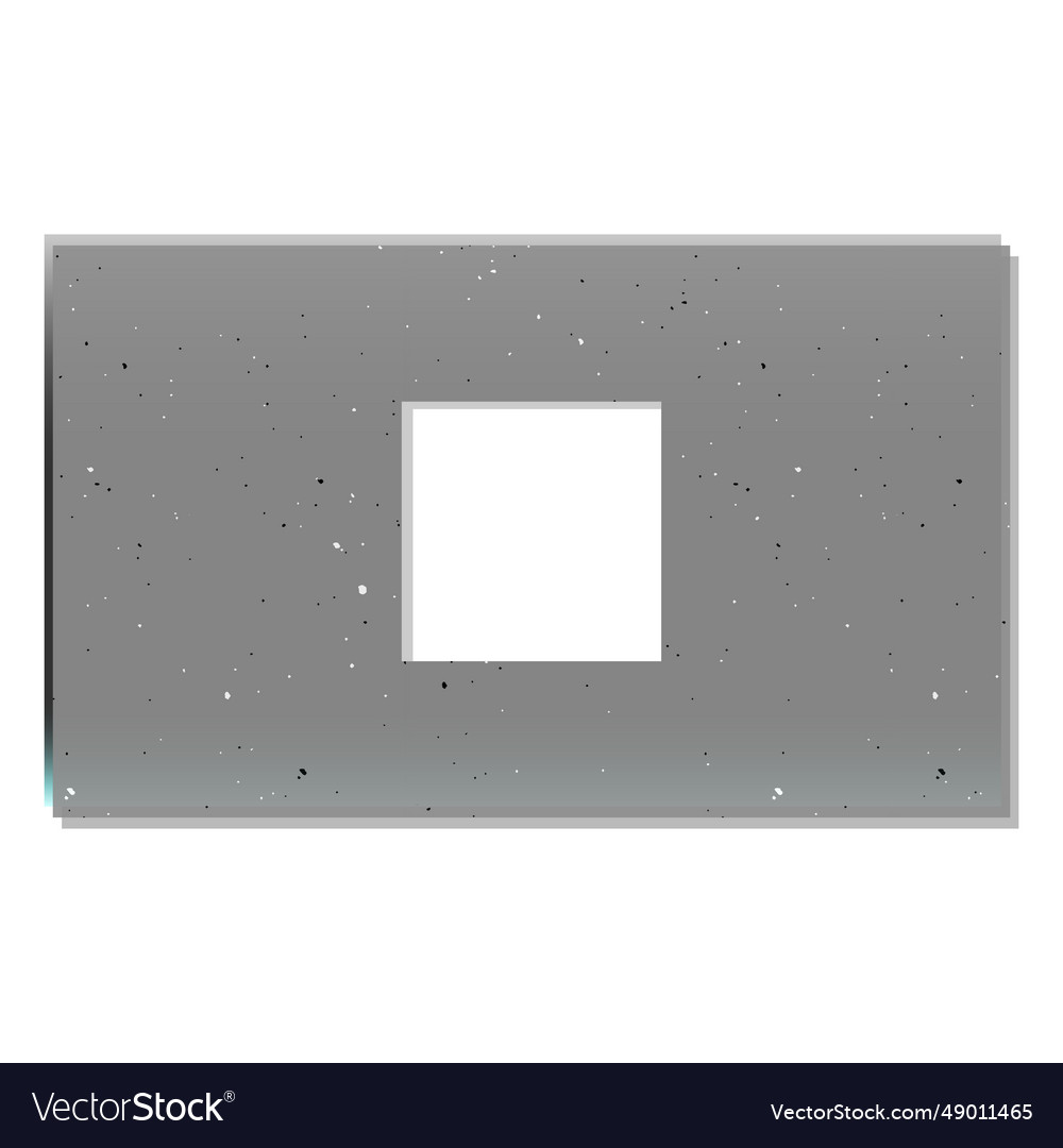 Stop button rectangle icon Royalty Free Vector Image