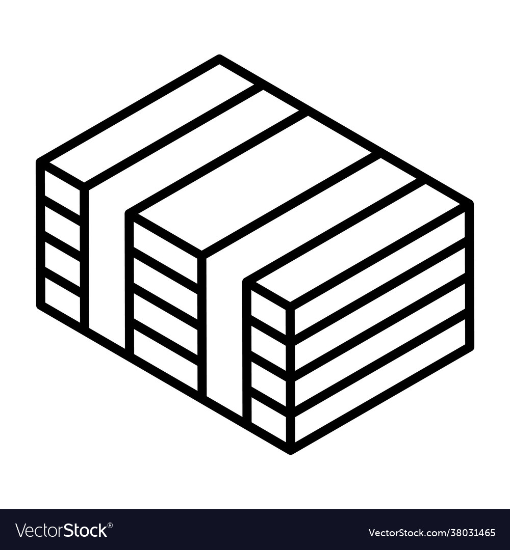 Tiles stack Royalty Free Vector Image - VectorStock