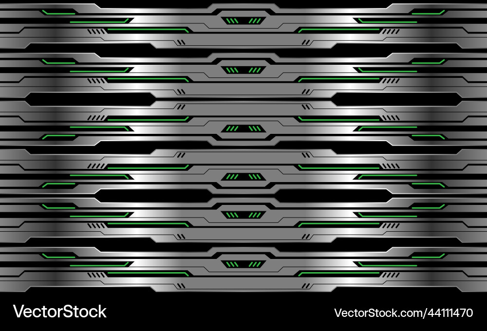 Abstract technology futuristic metallic cyber Vector Image