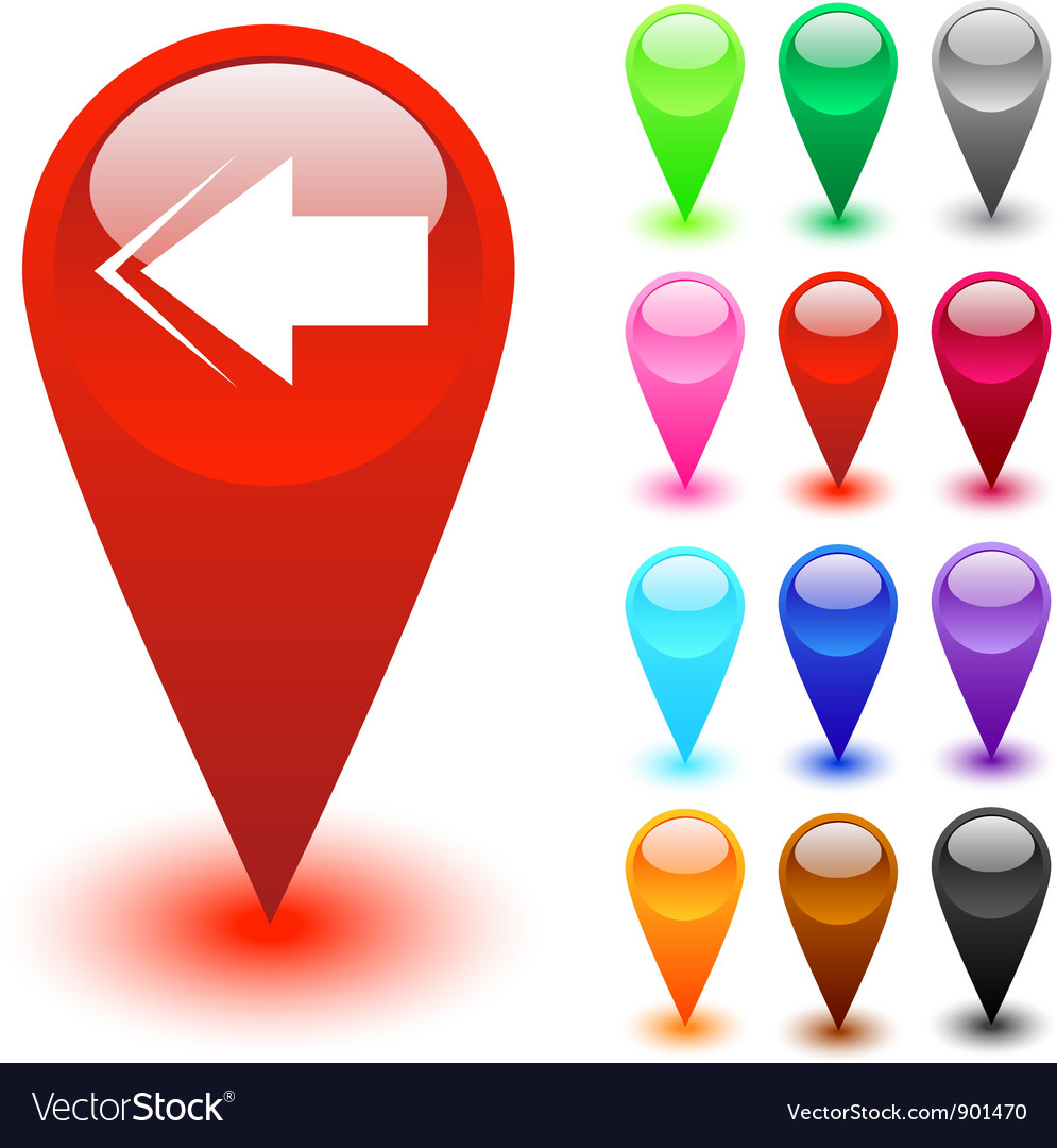 Back arrow button Royalty Free Vector Image - VectorStock