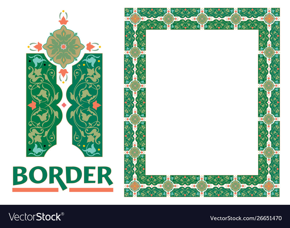Decorative framework borders Royalty Free Vector Image
