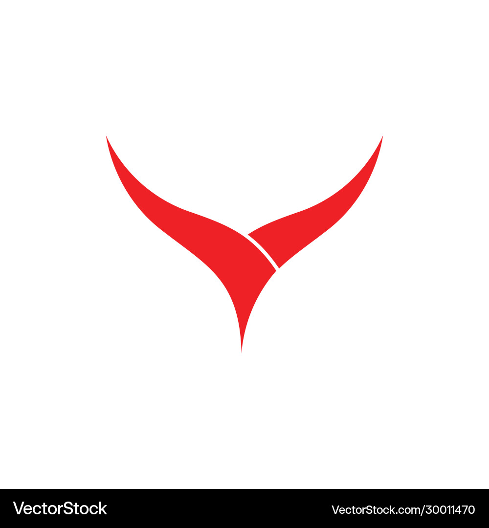 Letter v curves abstract logo Royalty Free Vector Image