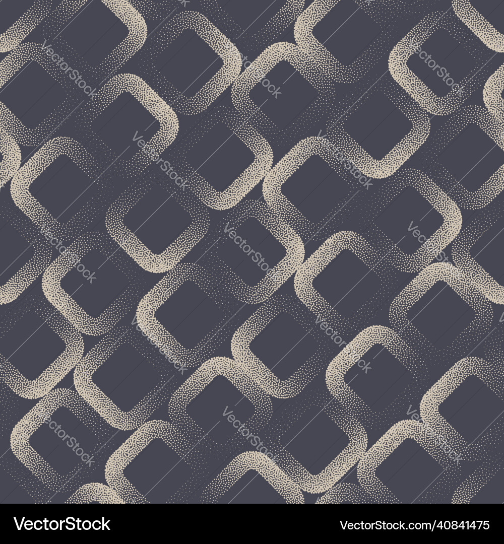 60s retro seamless pattern rounded outline Vector Image