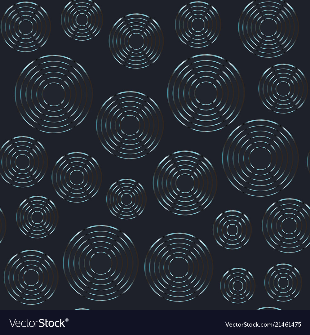 Circle pattern with metal effect Royalty Free Vector Image