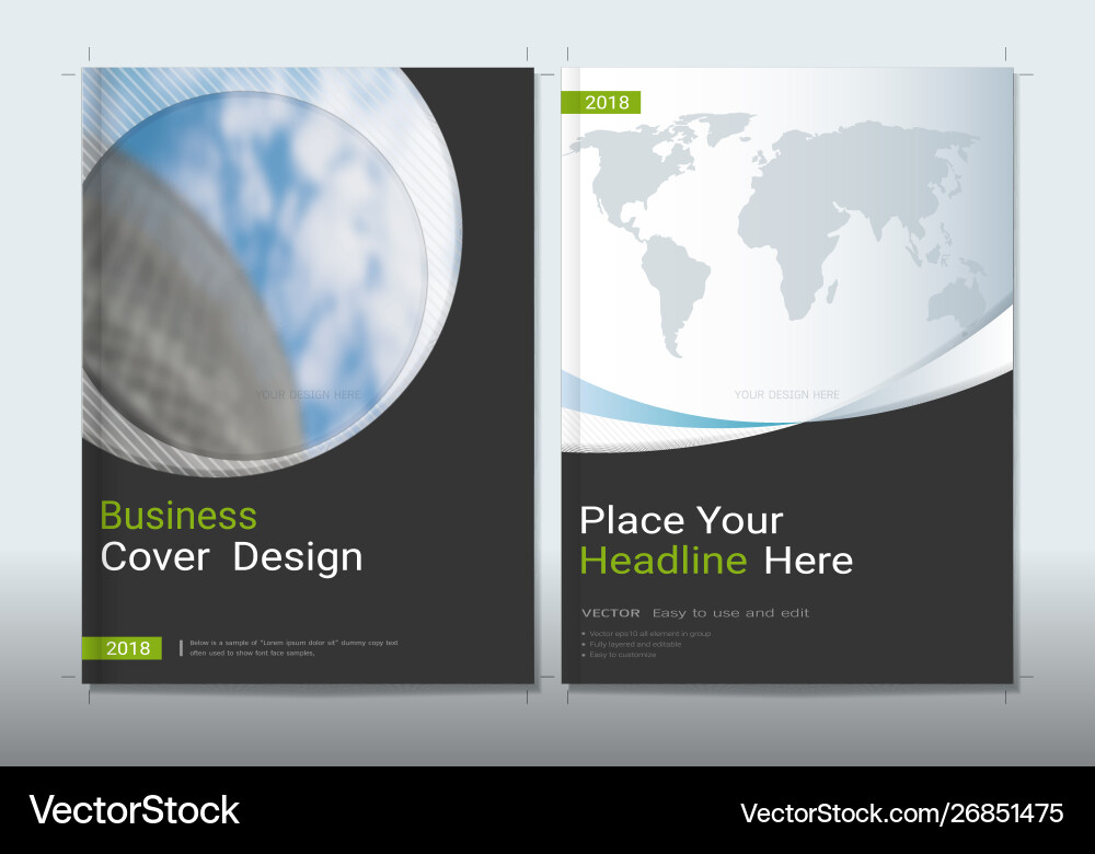 Covers design with space for photo background Vector Image