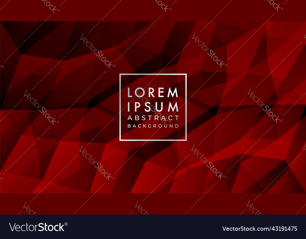 Dark geometric pattern background in red maroon Vector Image