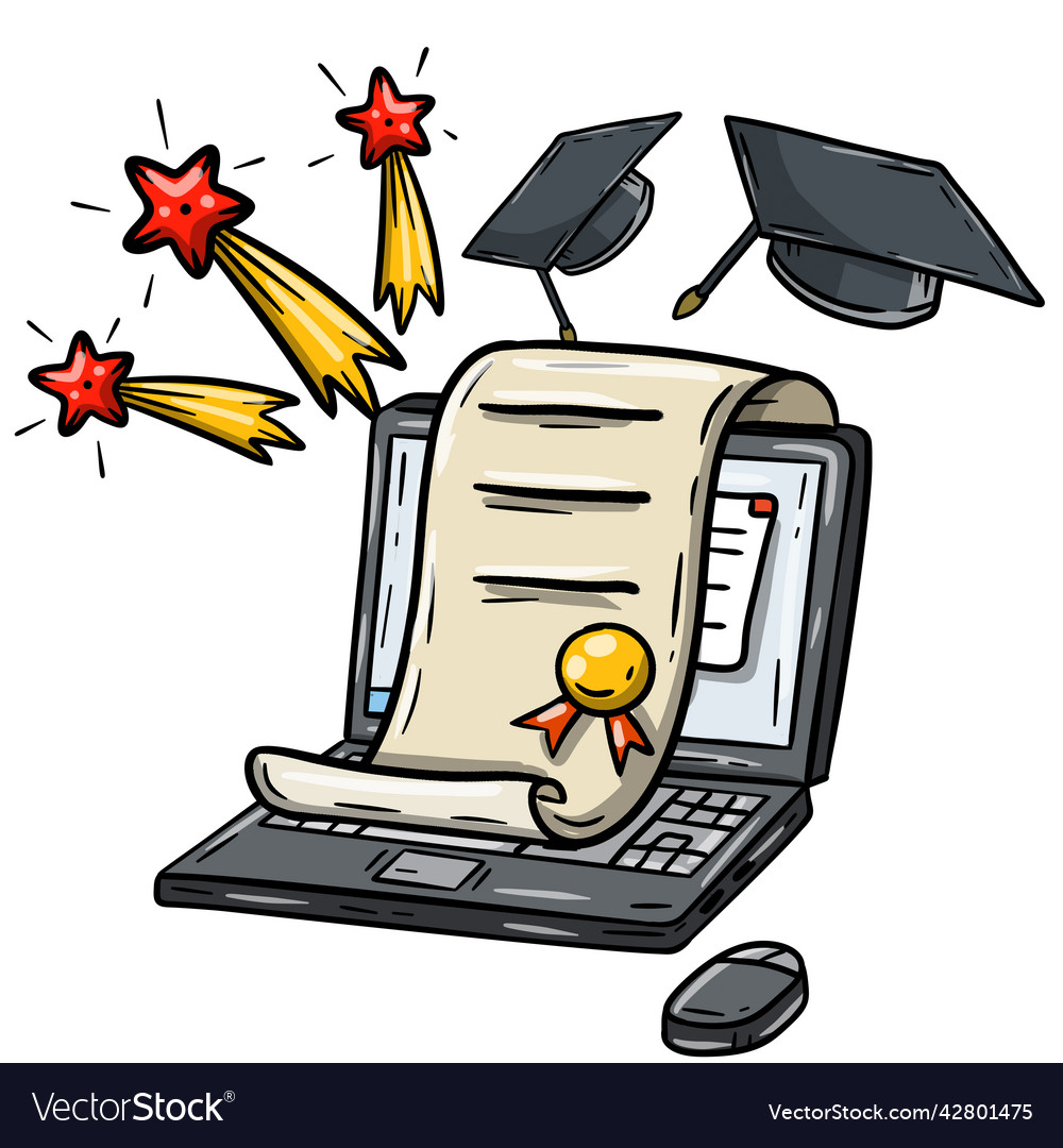Home education distance learning Royalty Free Vector Image