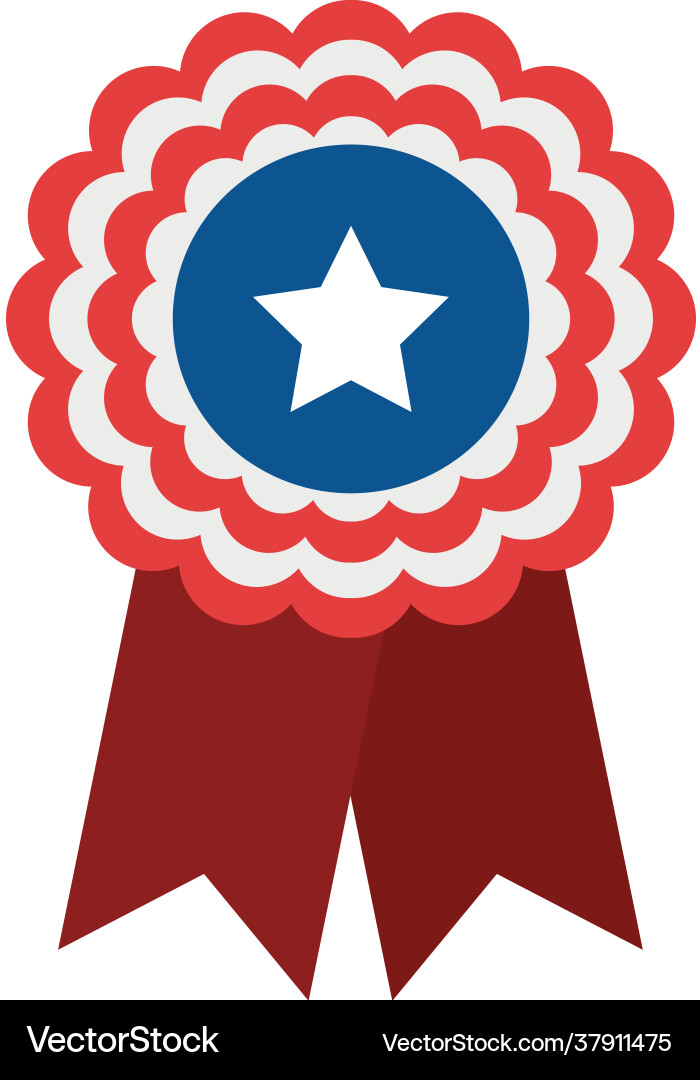 Usa medal ribbon Royalty Free Vector Image - VectorStock