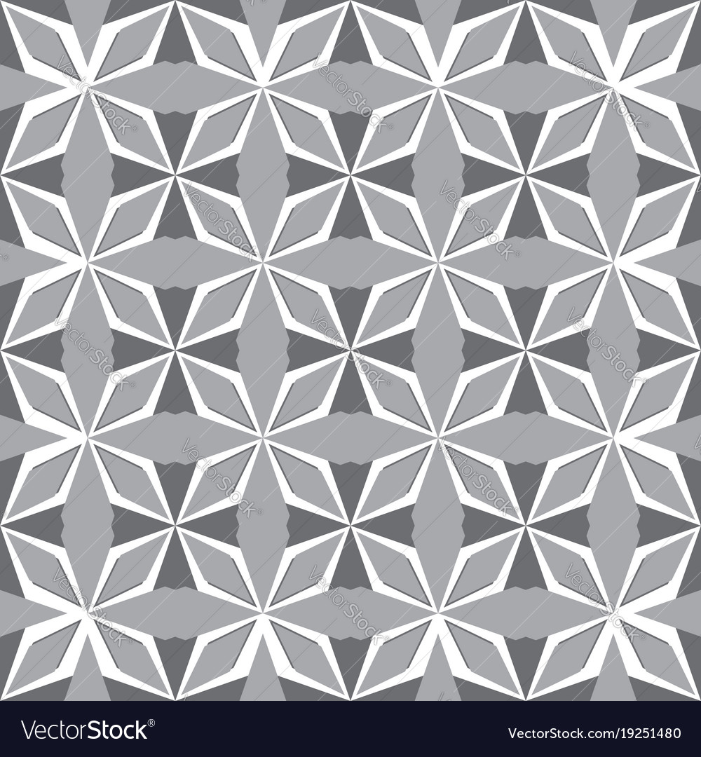 Art abstract geometric gray seamless pattern Vector Image