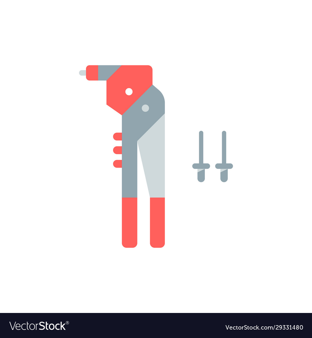 Flat a rivet Royalty Free Vector Image - VectorStock