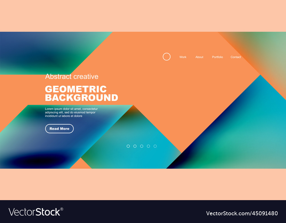 Fluid gradient geometric triangles abstract Vector Image