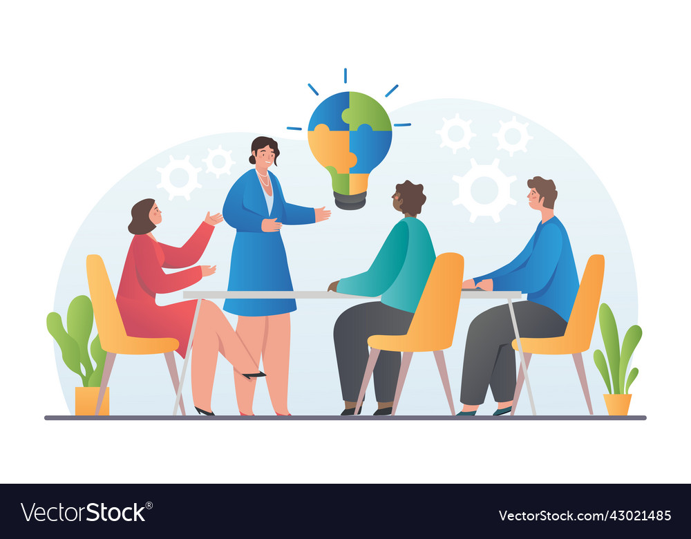 Business team concept Royalty Free Vector Image