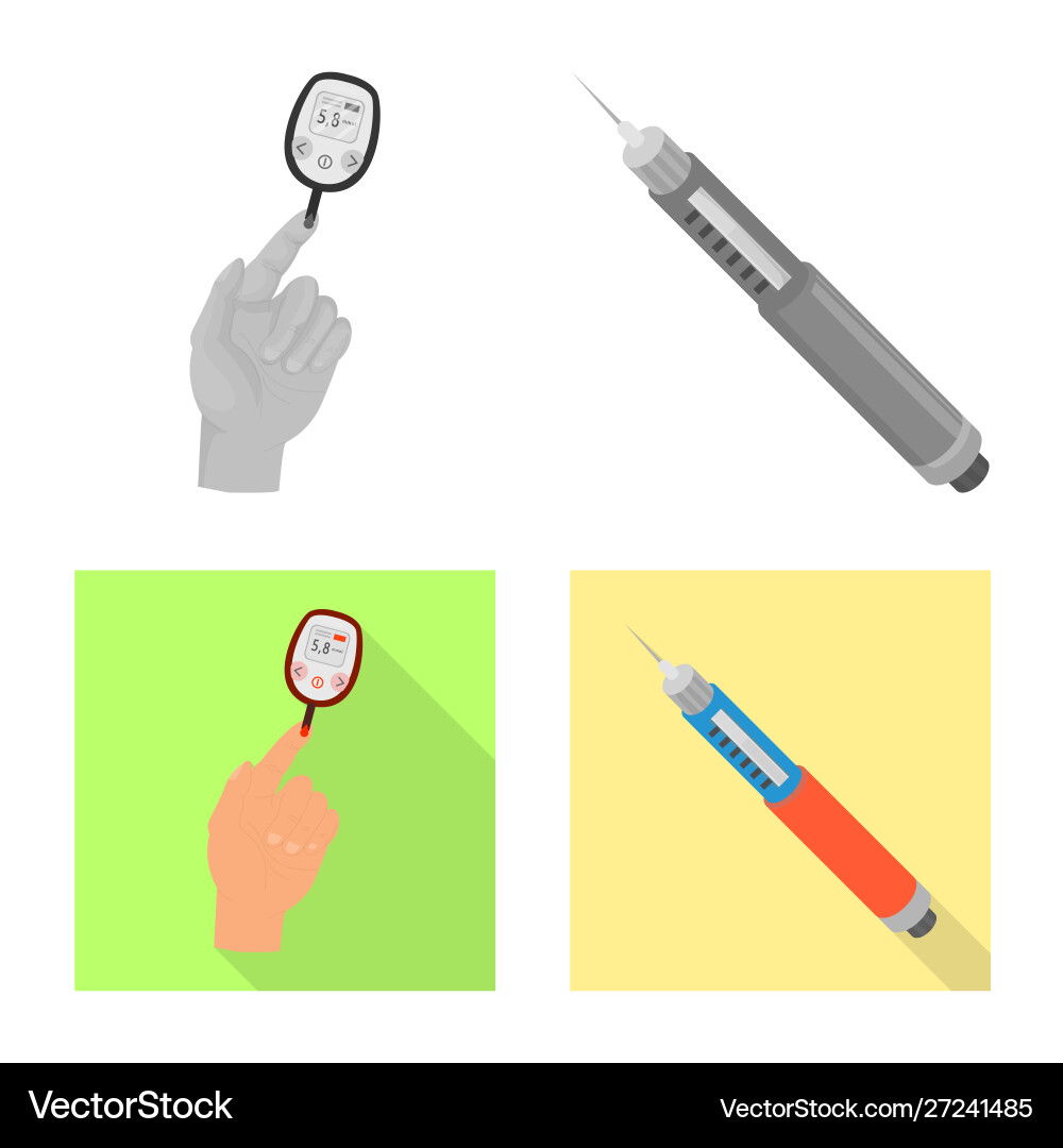 Design diet and treatment icon set Royalty Free Vector Image