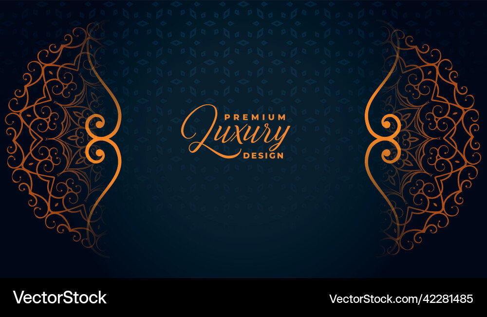 Floral and mandala ornamental decorative frame Vector Image