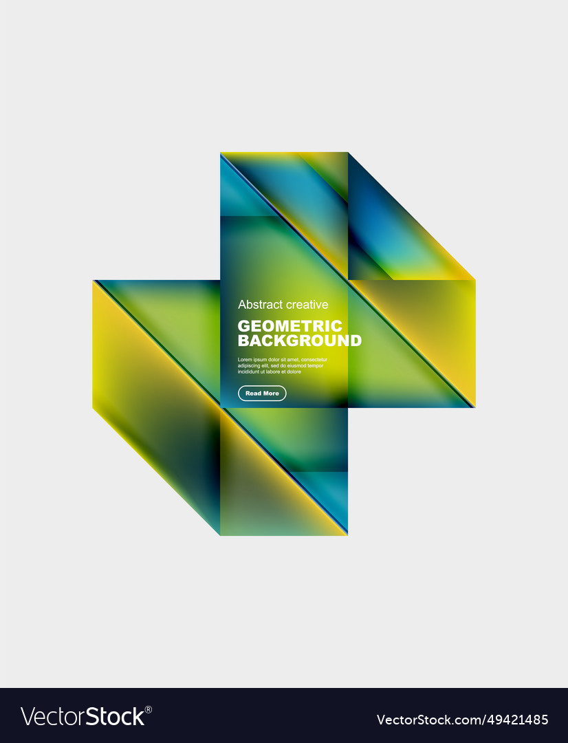 Gradient triangles abstract background Royalty Free Vector