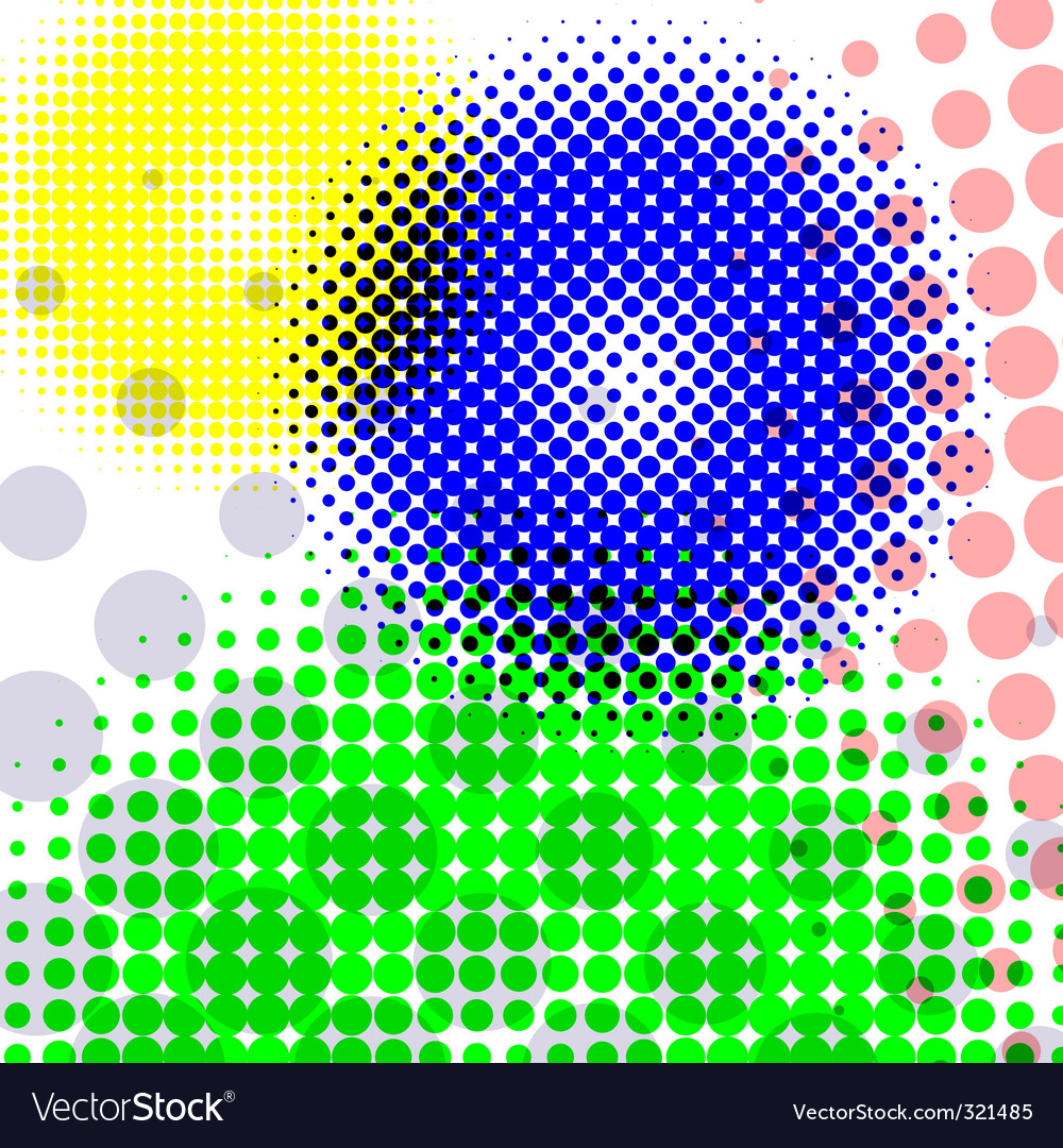 Halftone round pattern Royalty Free Vector Image