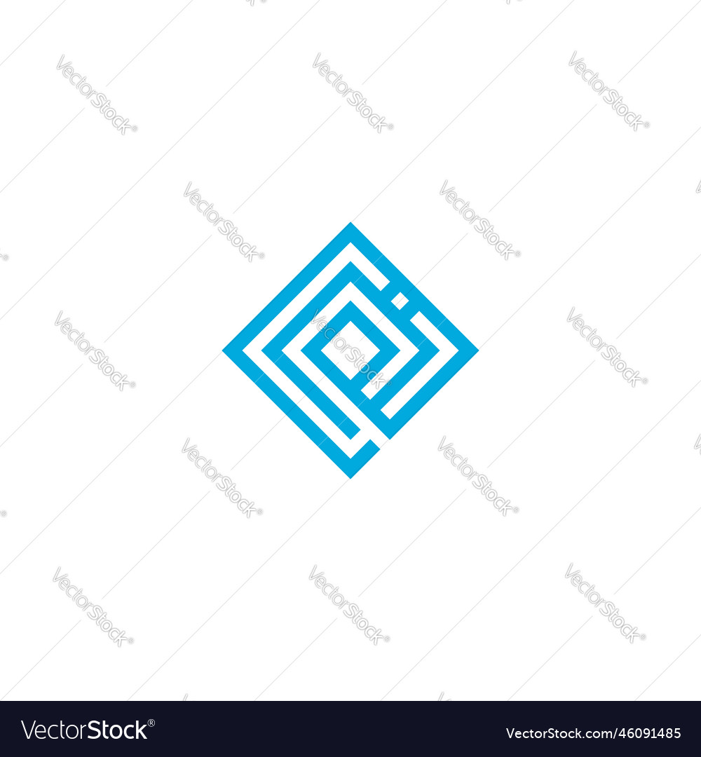 Nmf technology initials logo icon Royalty Free Vector Image