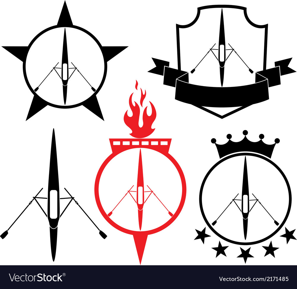 Rowing Royalty Free Vector Image - VectorStock