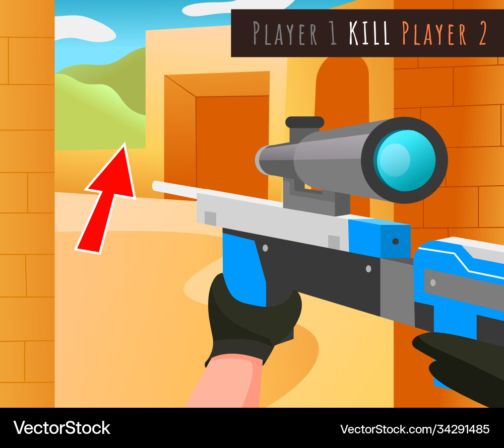 Screensaver video strategic war game with hands Vector Image