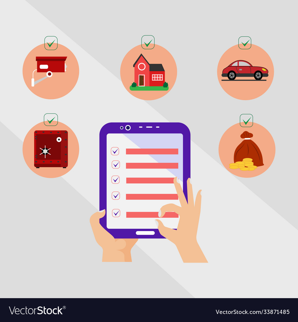Security checkup Royalty Free Vector Image - VectorStock
