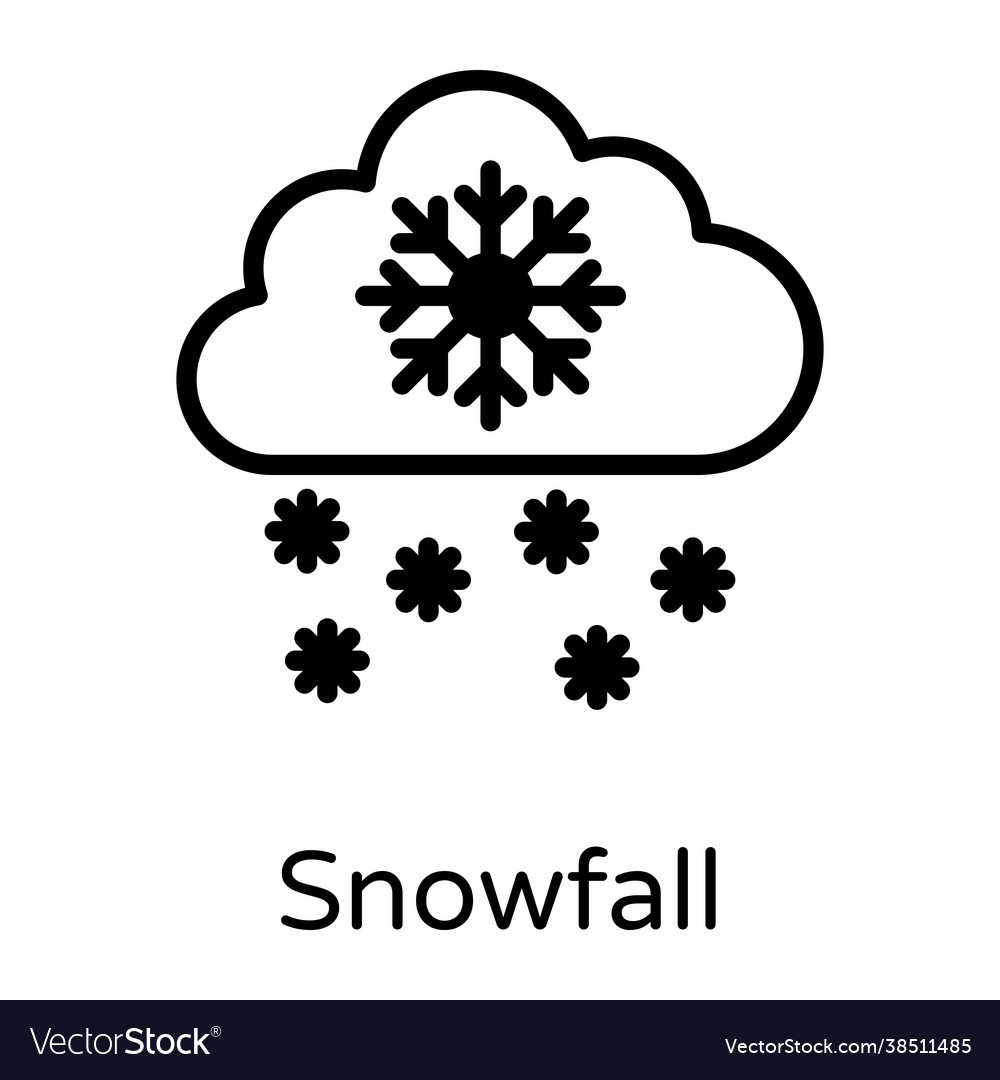 Snowfall Royalty Free Vector Image - VectorStock