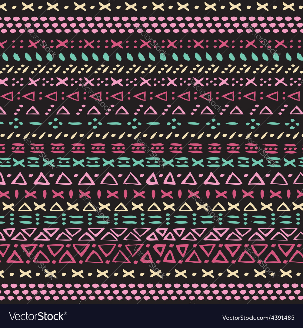 Tribal pattern design background Royalty Free Vector Image