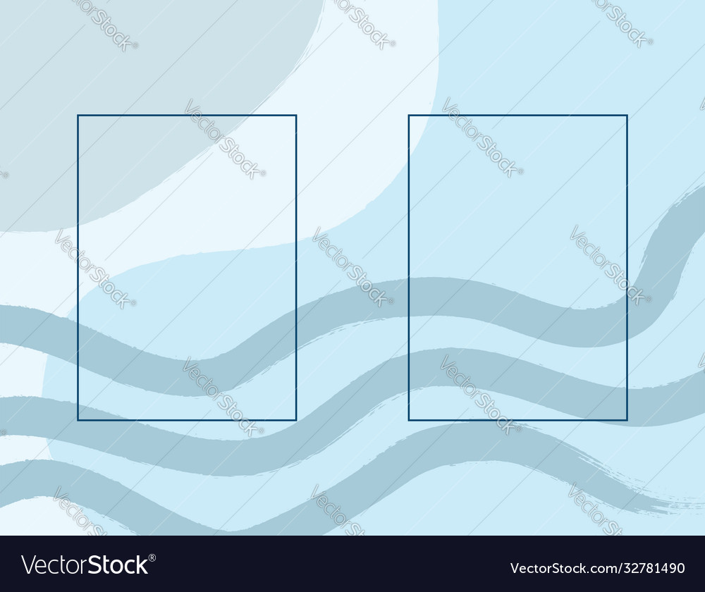 Abstract watercolour rectangular template Vector Image