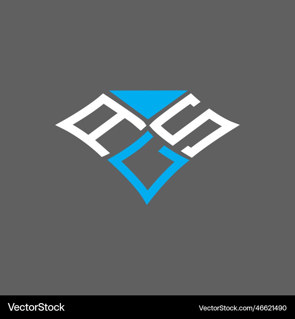 Als letter logo creative design with graphic Vector Image