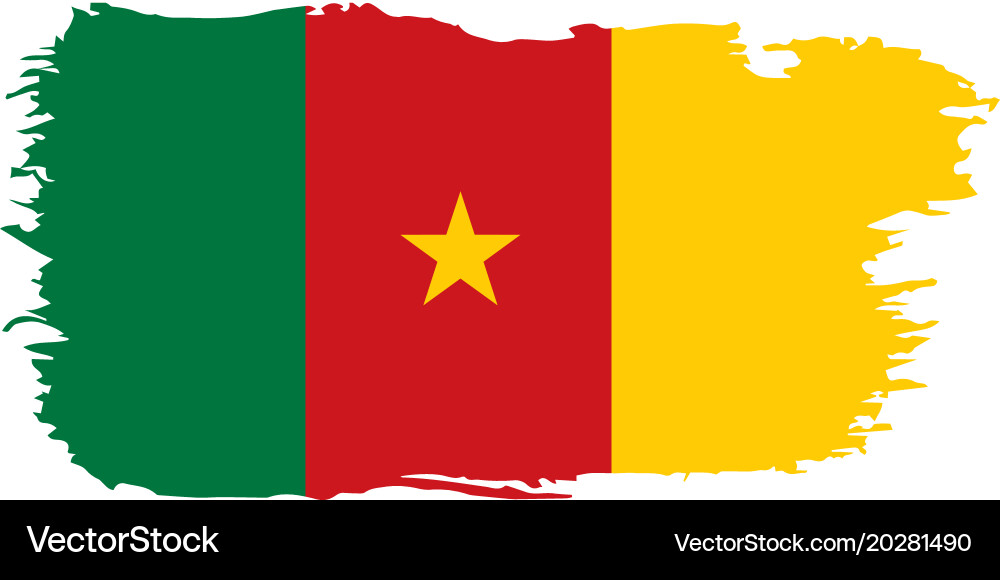 Cameroon flag Royalty Free Vector Image - VectorStock