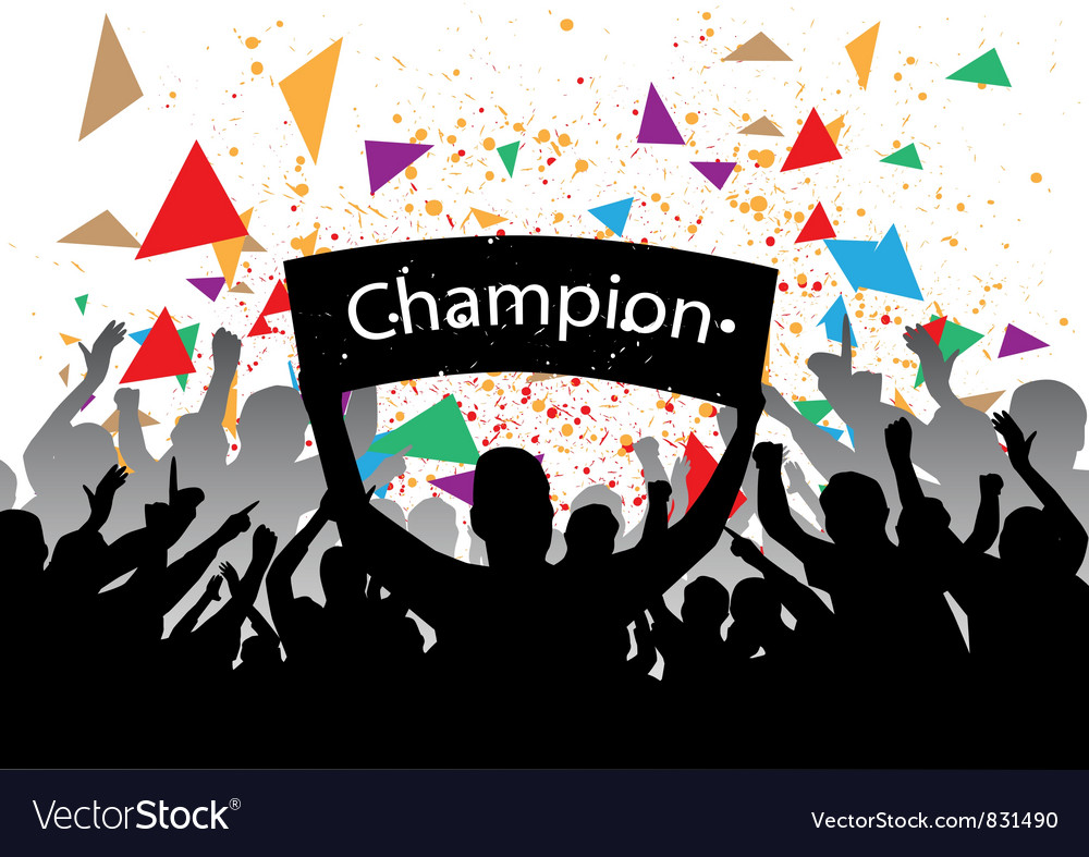 Crowd cheering Royalty Free Vector Image - VectorStock Crowd cheering Royalty Free Vector Image - VectorStock