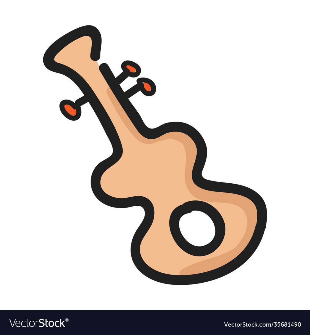 Guitar Royalty Free Vector Image - VectorStock Guitar Royalty Free Vector Image - VectorStock