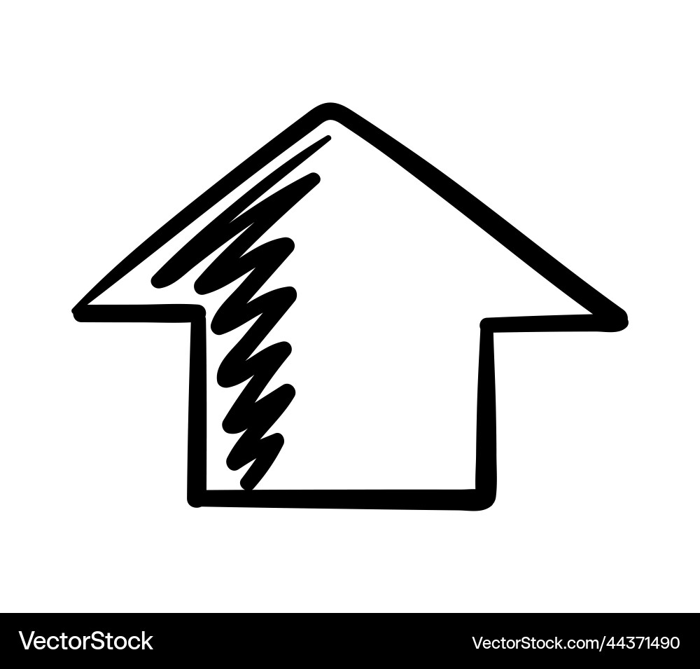 Hand painted arrow Royalty Free Vector Image - VectorStock