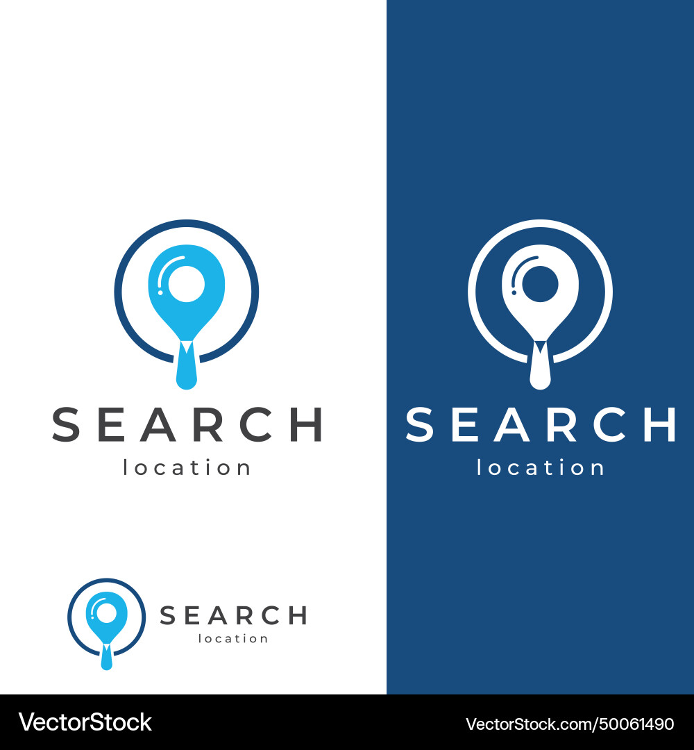 Logo search or discovery logo search by Royalty Free Vector