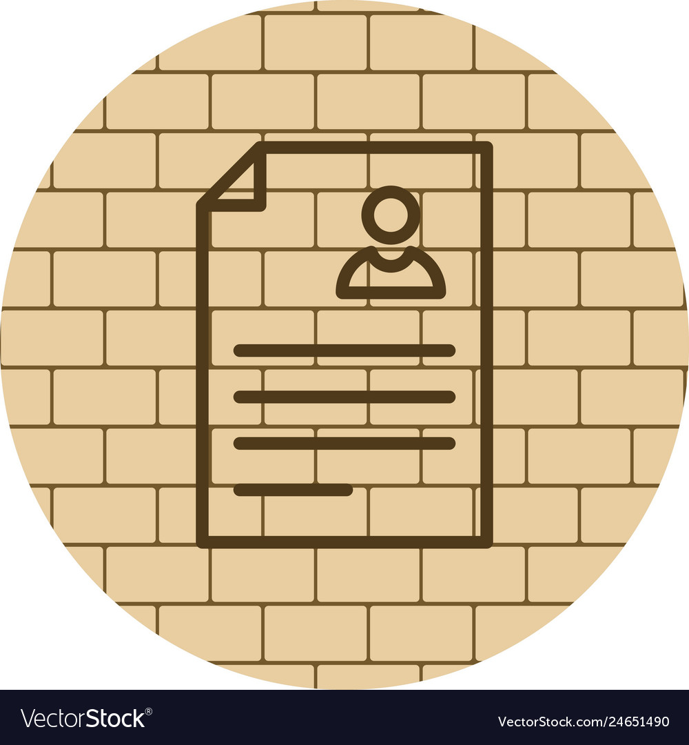 Resume icon Royalty Free Vector Image - VectorStock