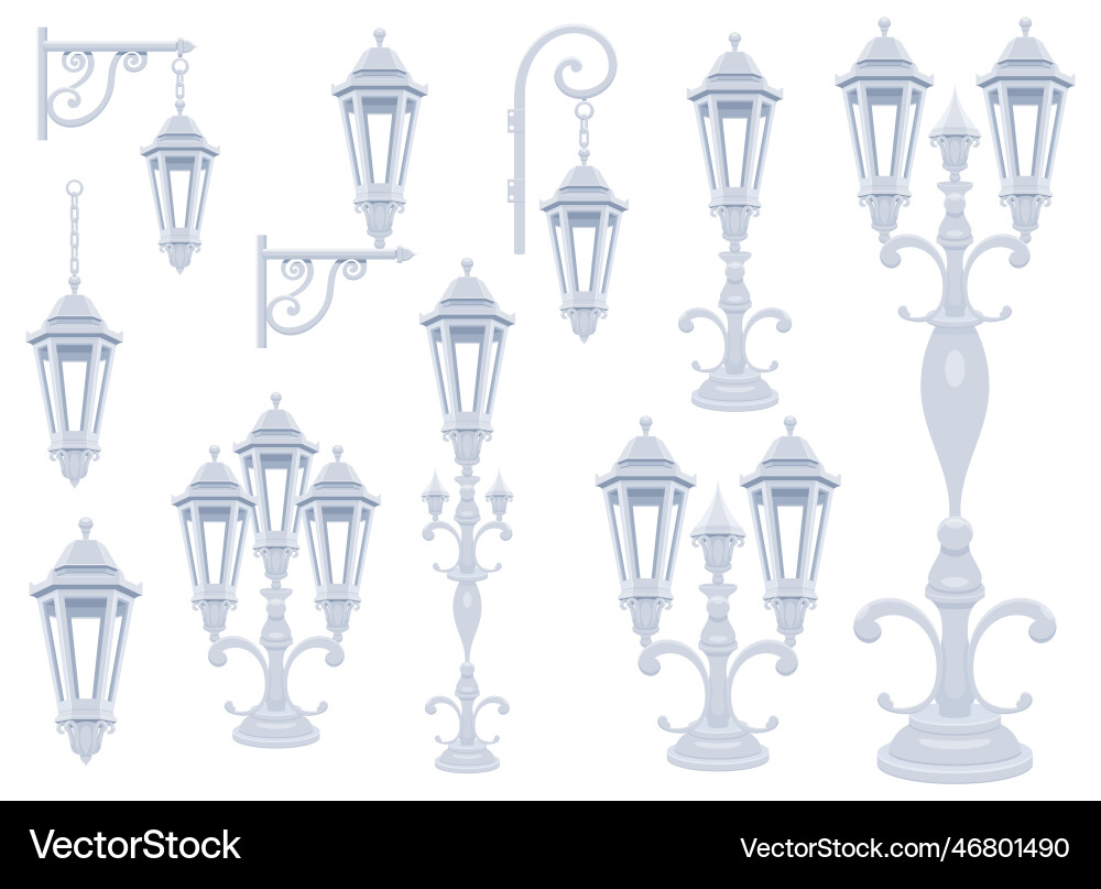 Vintage lamp design isolated on background Vector Image