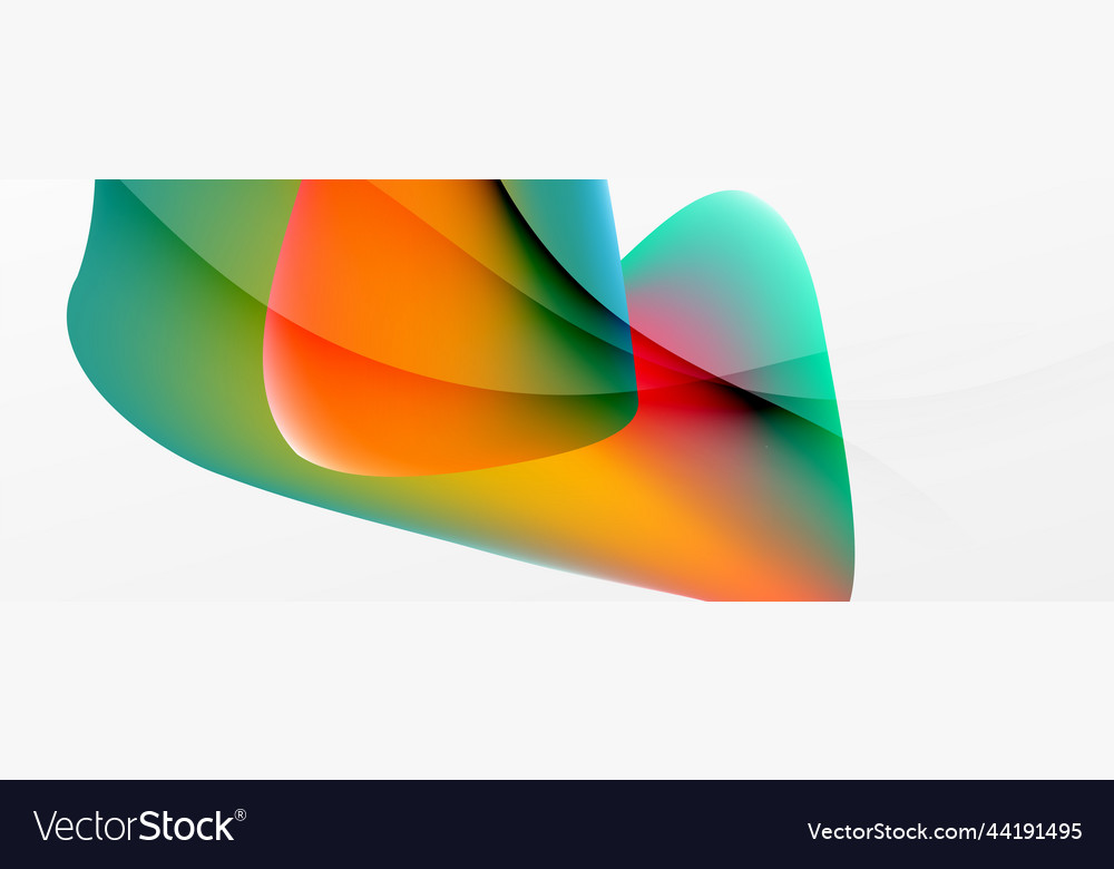 Abstract background fluid gradient color wave Vector Image